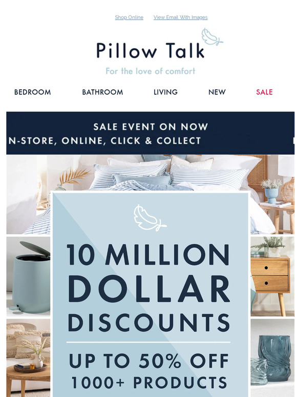 Pillow Talk: This is BIG! Our 10 Million Dollar Discounts is bigger ...