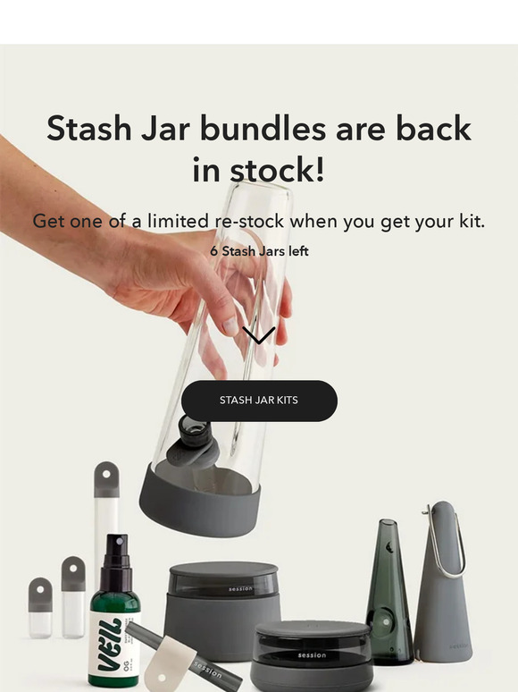 Session Goods: Stash Jars are included! | Milled