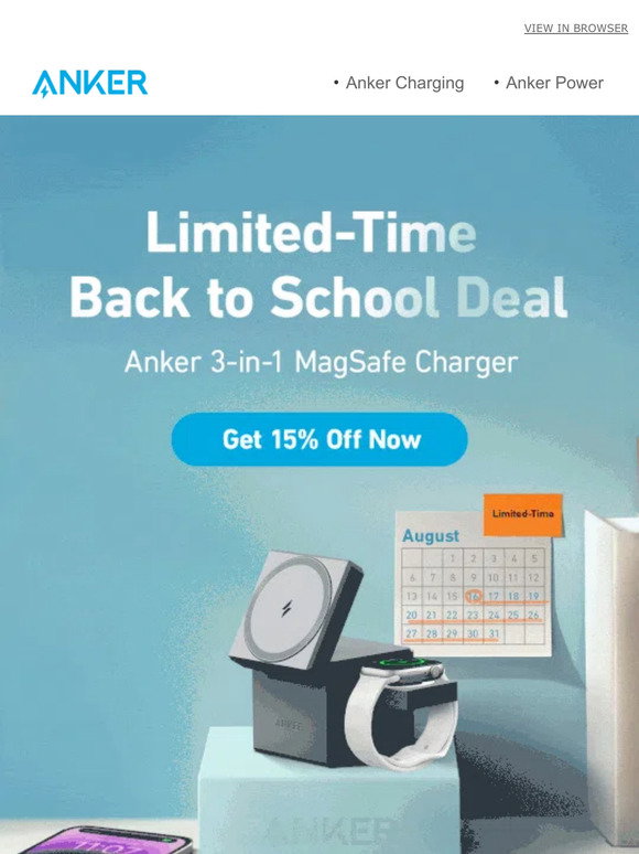 Anker: 🎒 Explore Anker's Back to School Offer | Milled