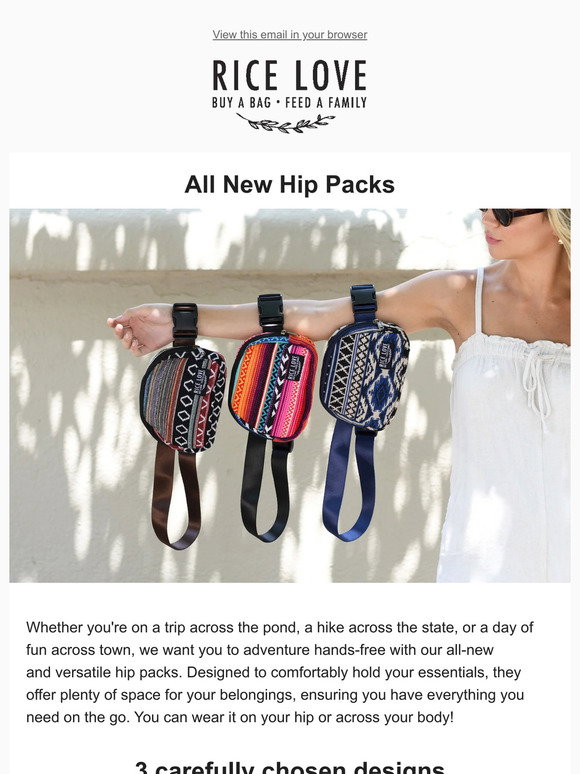 Rice Love: All-New Hip Packs | Milled