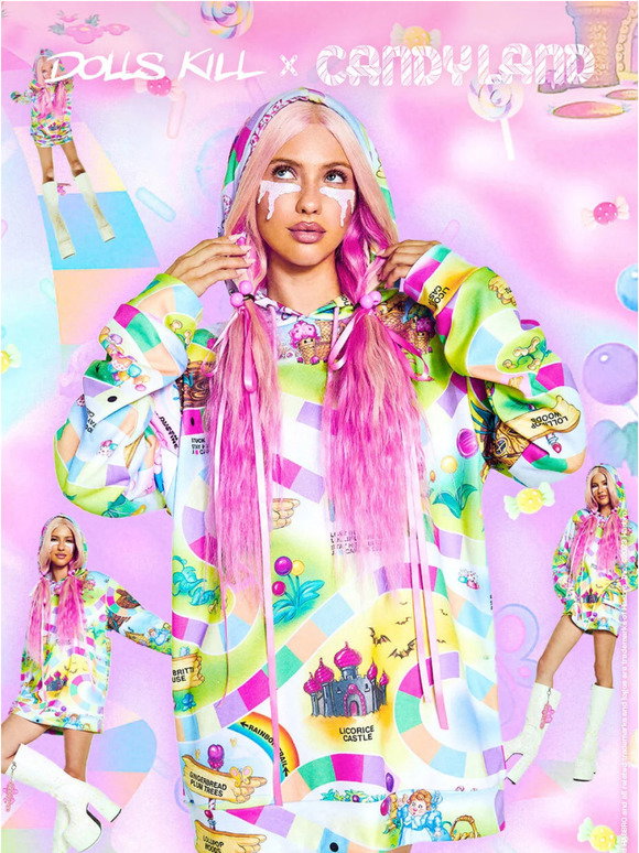 Dolls Kill: App Exclusive!! Dolls Kill x Candyland Available NOW 🍭 | Milled