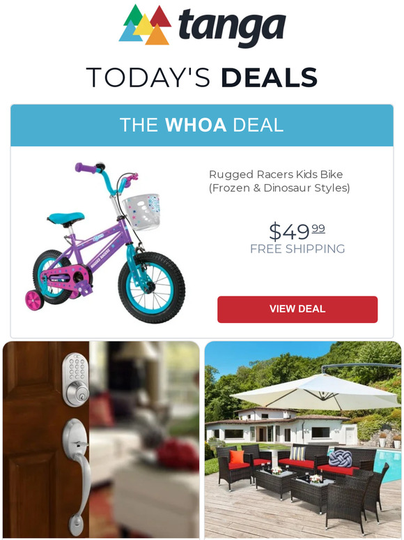 Tanga: Rugged Racers Kids Bike (Frozen & Dinosaur Styles) | 2-Pairs ...