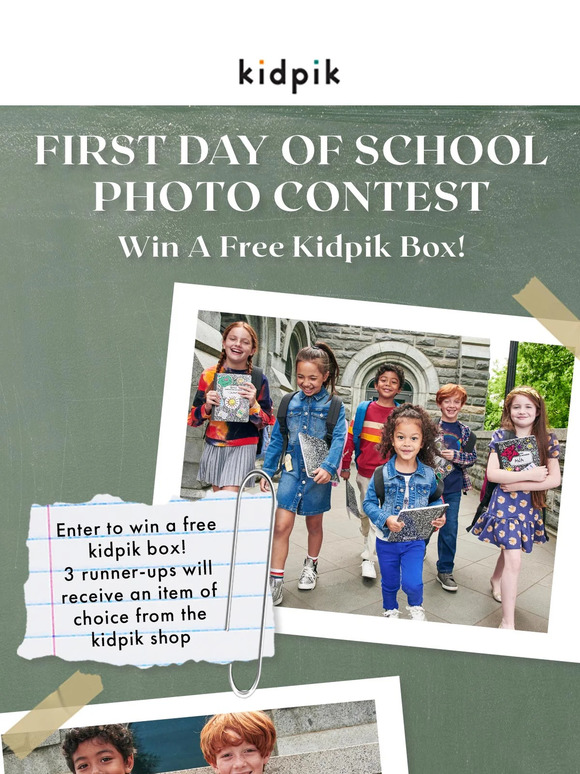 Kidpik: 📸 First Day Of School Photo Contest 🚌 | Milled