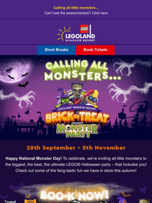 Legoland: Join the Monster Party this Halloween! | Milled