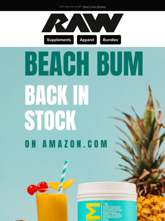 Raw Nutrition: Beach Bum Thavage Is Back In Stock 🏖️ | Milled