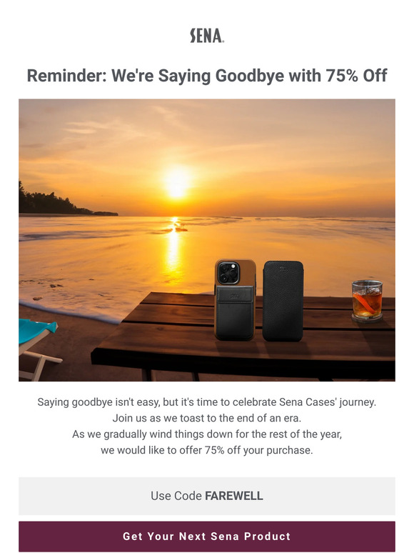 SENA Cases: 🧠 Reminder - A Farewell Toast to the End of An Incredible ...