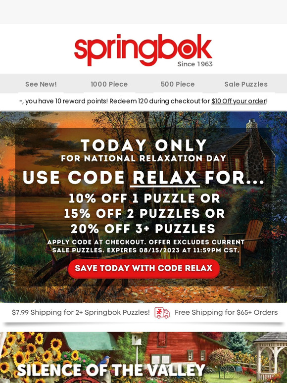 Springbok Puzzles: This Puzzle Code Gets You Up to 20% Off! | Milled