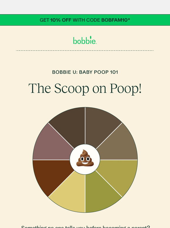 Bobbie: Your guide to baby poop 💩 | Milled