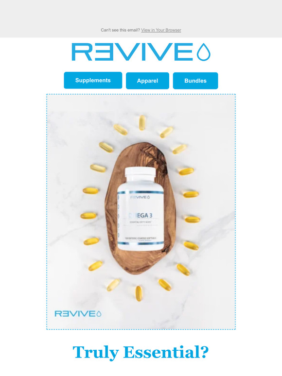 Revive Supplements: Are Omega-3 Fatty Acids A Must? 🐟 | Milled
