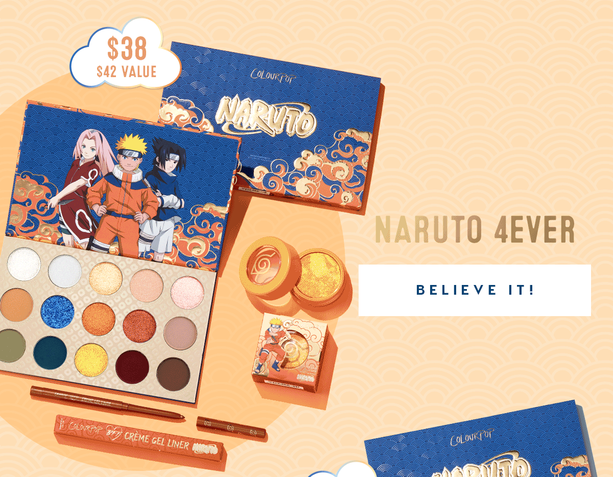 ColourPop: Don't Miss! NARUTO x ColourPop Collection 🦊 | Milled