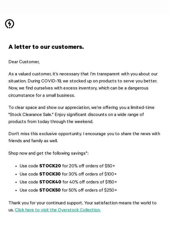 Baronfig: An important letter to our customers. | Milled