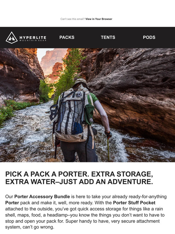 Hyperlite Mountain Gear: Go Custom with a Porter Bundle | Milled