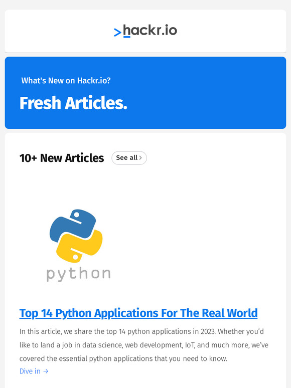 Hackr: Top 14 Python Applications You Can't Miss! | Milled