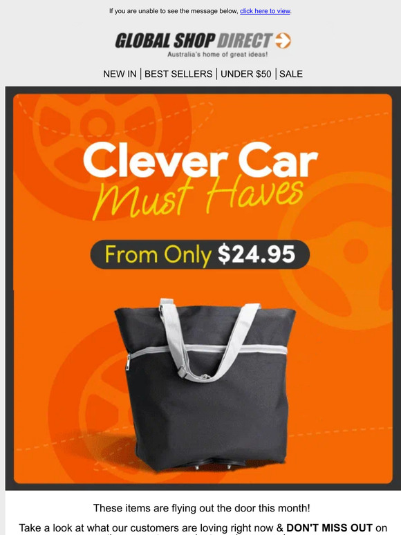 Global Shop: Clever Car Must Haves: FROM ONLY $24.95 | Milled