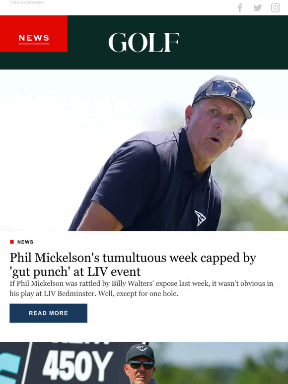 GOLF: Major champ rips Phil Mickelson: 'Disappointing' | Milled