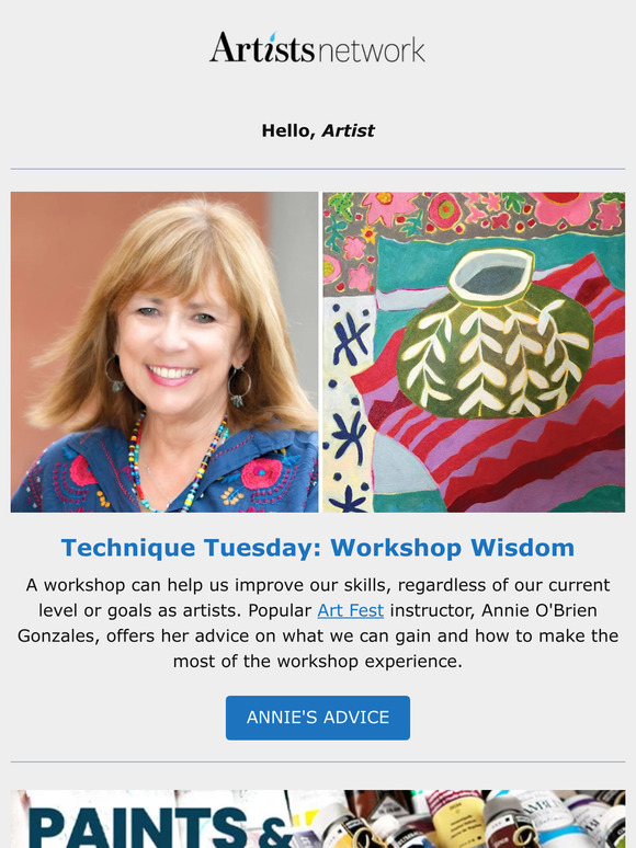 Artists Network: Workshop Wisdom | Milled