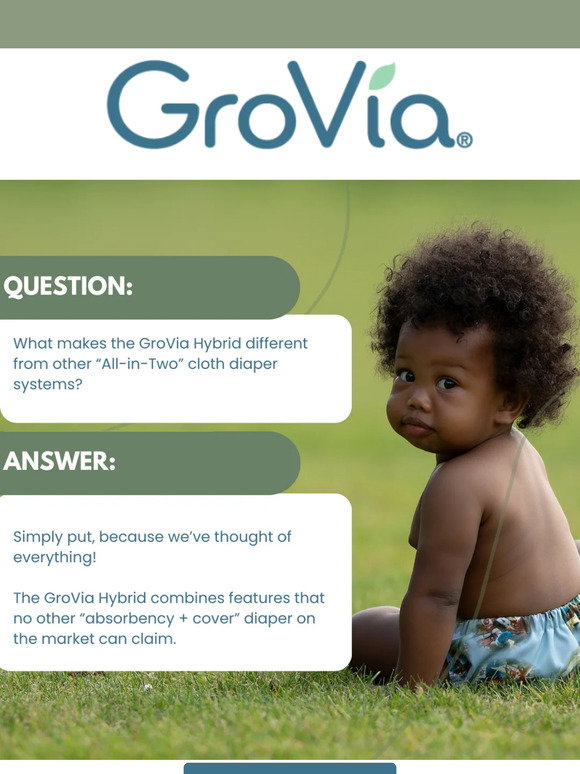 GroVia: Ever wondered what makes our Hybrid Diaper so Special? 💫 | Milled