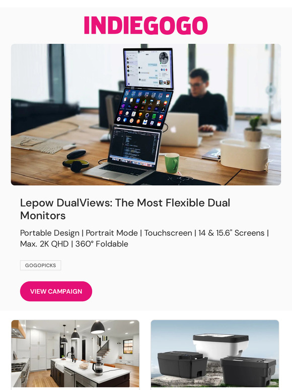 Indiegogo: These ultra-portable touchscreen dual monitors come in ...