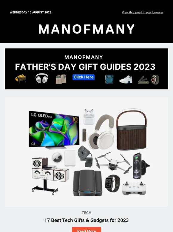 Man of Many: 17 Best Tech Gifts & Gadgets for 2023 & more | Milled
