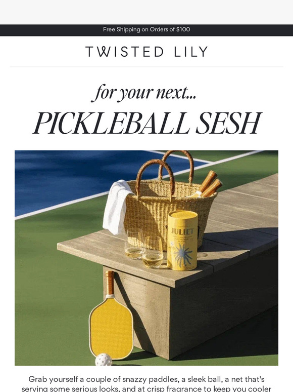 Twisted Lily: PICKED BY US FOR YOUR NEXT PICKLEBALL SESH | Milled