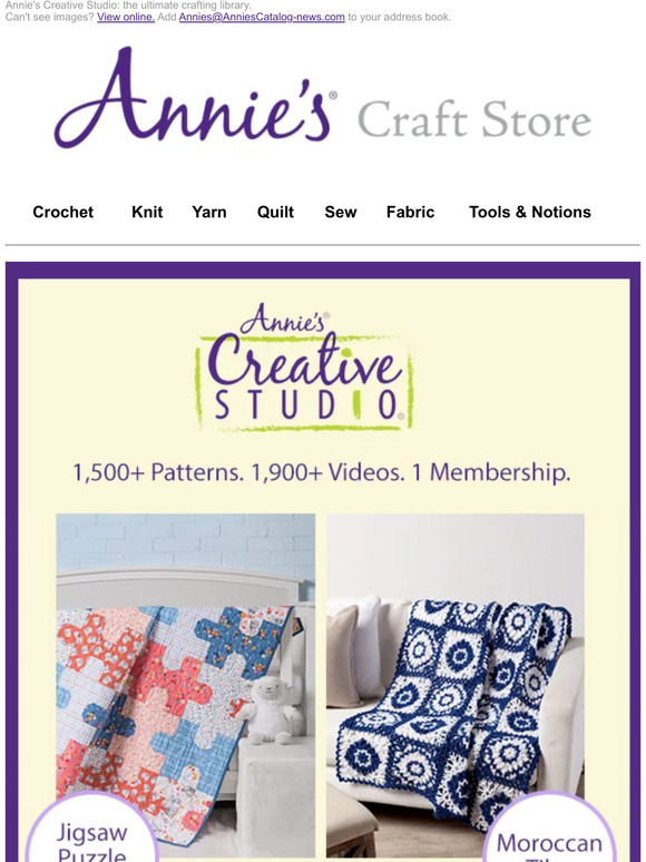 Annie's: All of your favorite crafting patterns in one place! | Milled