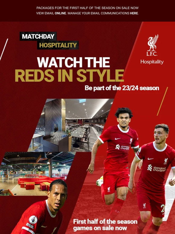 Liverpool FC: Secure your seat at Anfield with Matchday Hospitality ...