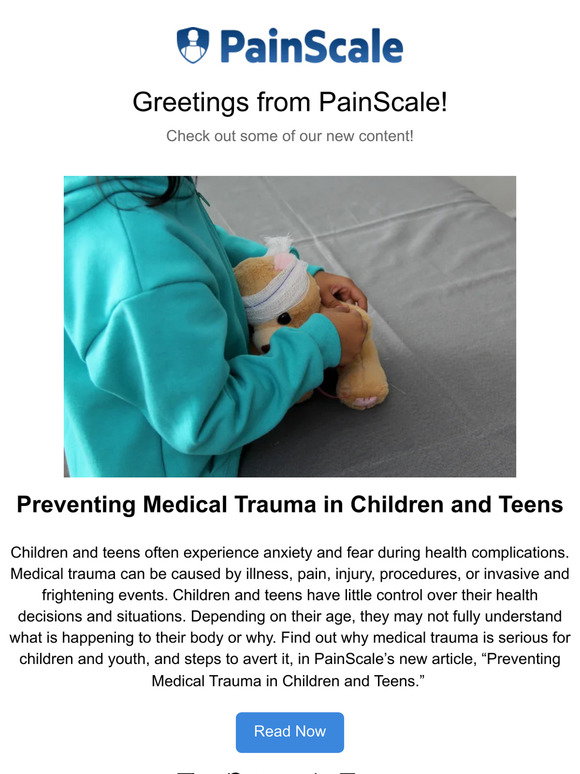 PainScale: Preventing Medical Trauma in Children and Teens | Milled