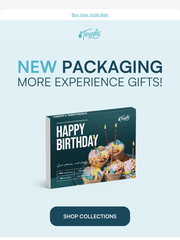 tinggly: New Packaging, More Experience Gifts! | Milled