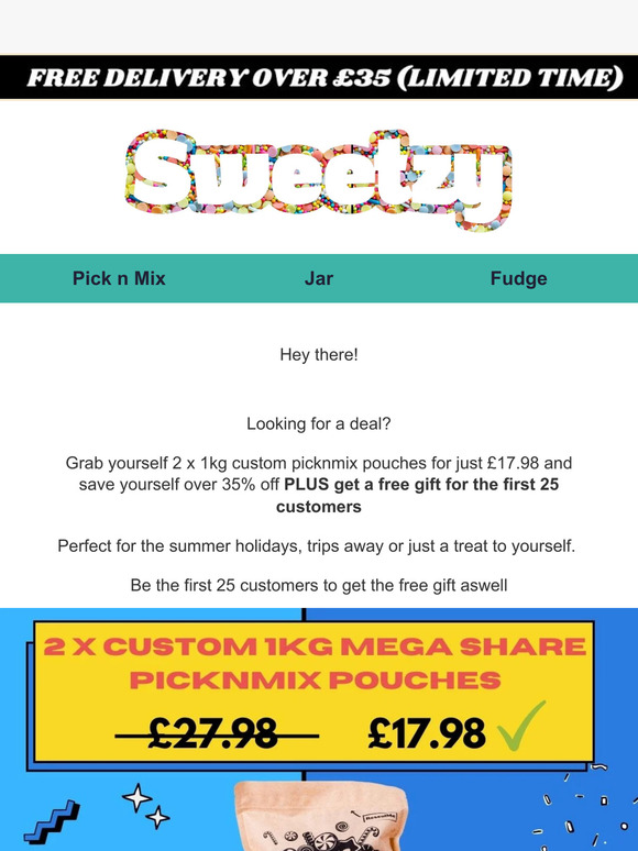 sweetzy: 2 x 1kg pouches for just.... | Milled