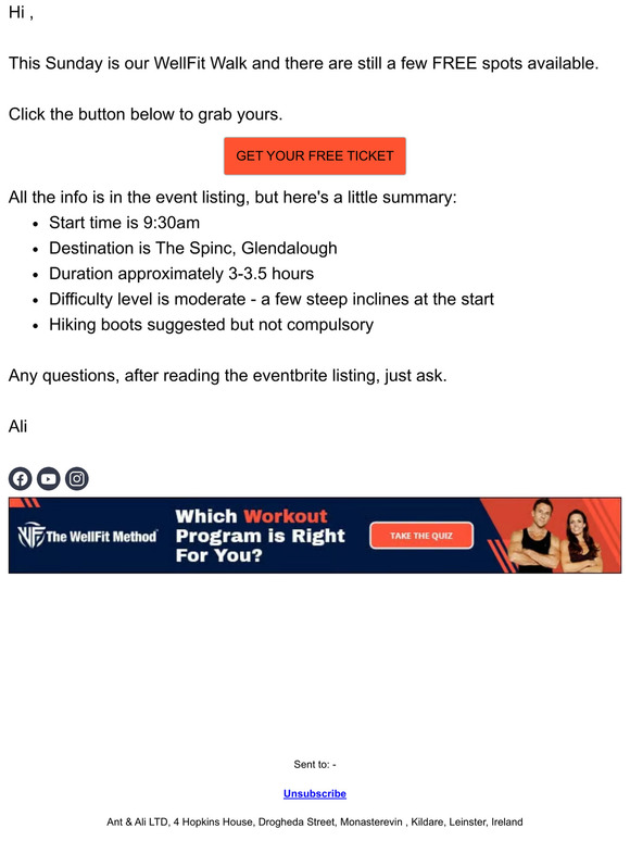 The WellFit Method: There are still a few FREE spots on Sunday’s ...