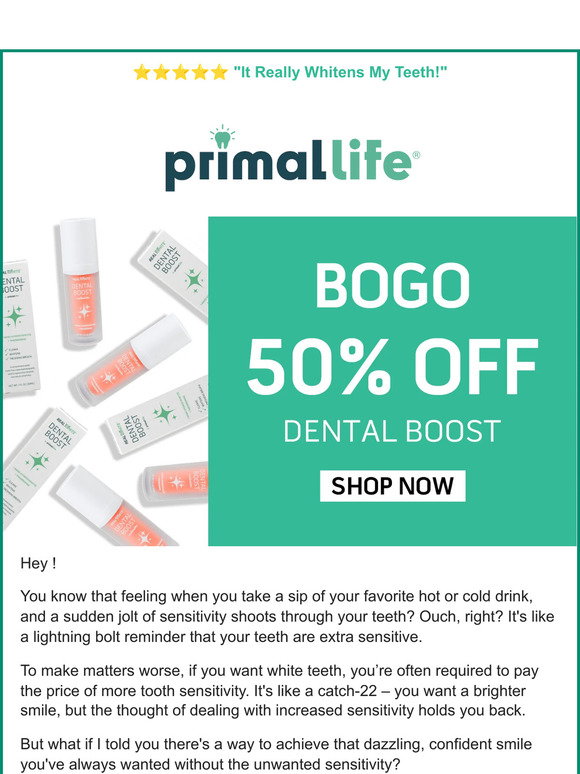 Primal Life Organics: Say Goodbye To Sensitive Teeth - Here's How👈 | Milled