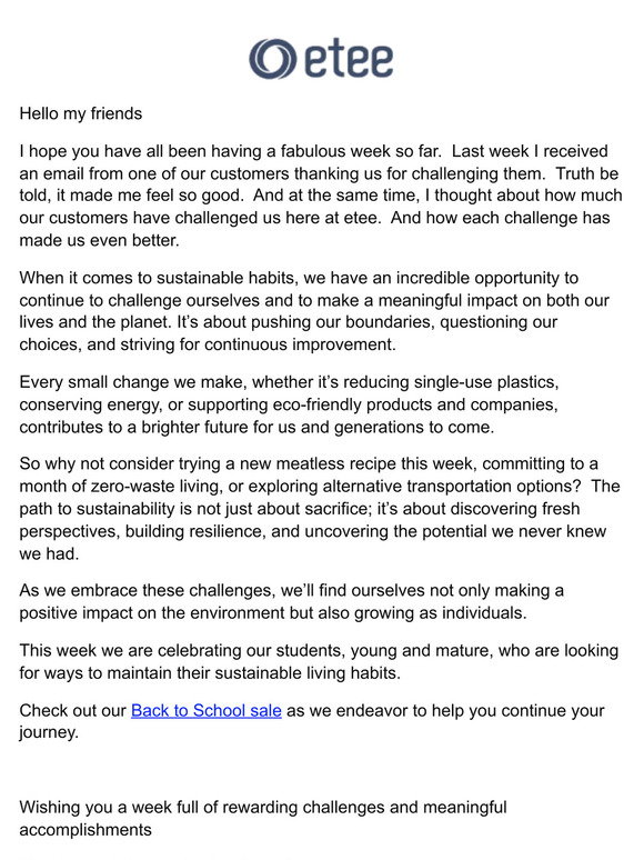Etee: Embrace the Challenge of Sustainable Habits! | Milled