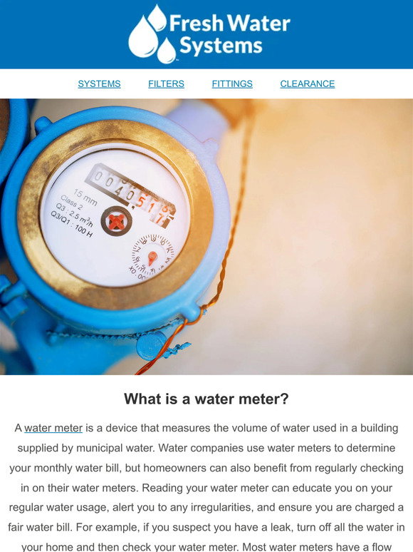 Fresh Water Systems: What is a water meter? | Milled
