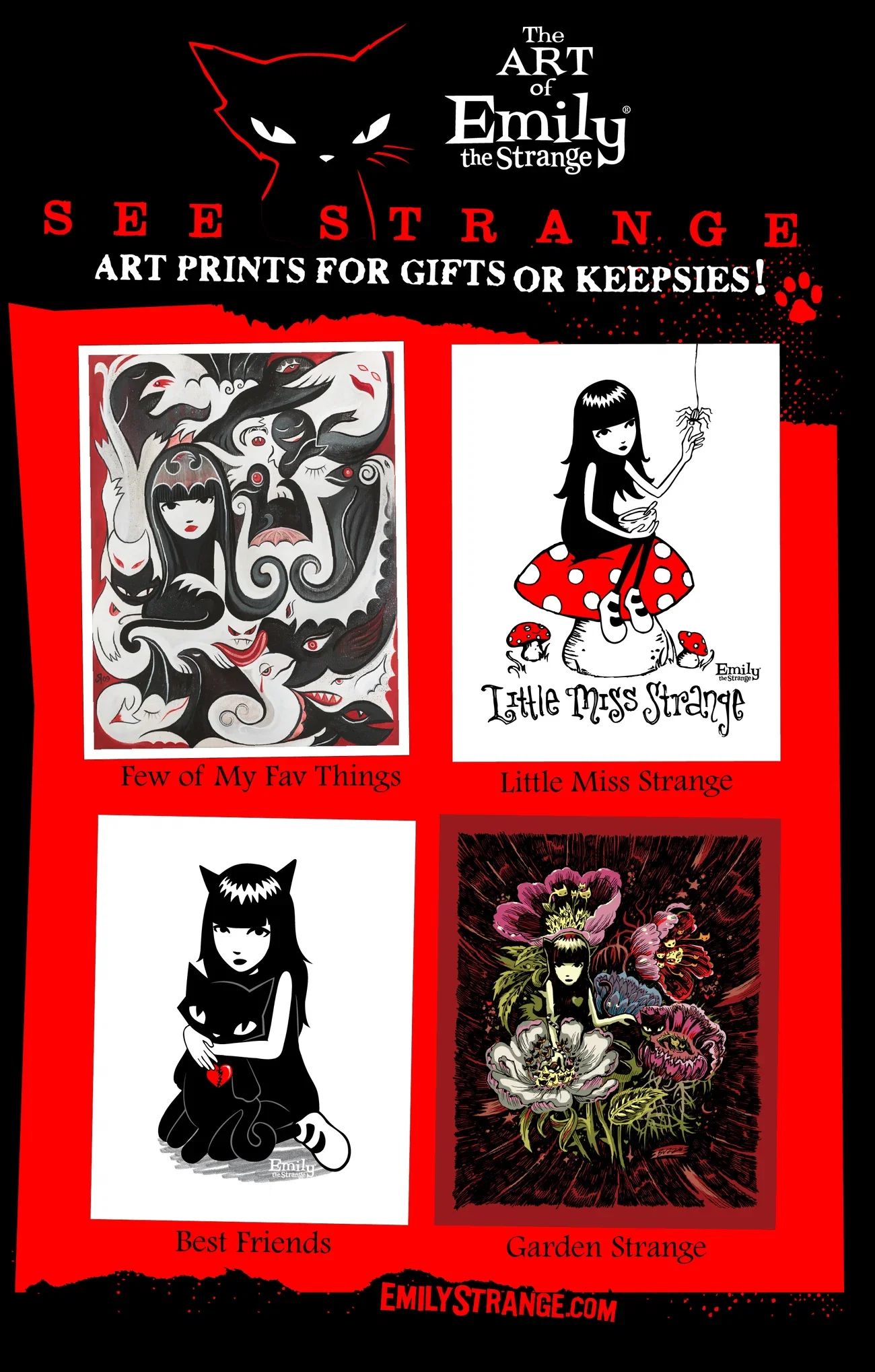 Emily The Strange: Art of Emily the Strange 🖤🔍 | Milled