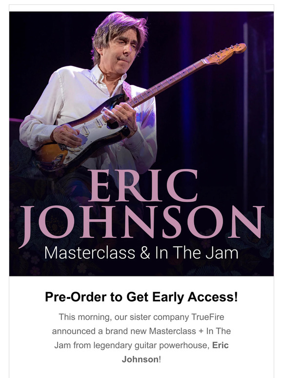 ArtistWorks: 🎸 Introducing ERIC JOHNSON's Masterclass + In The Jam! | Milled