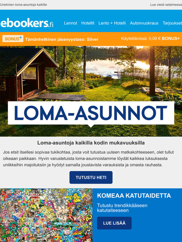 ebookers.com: Ole lomalla kuin kotonasi | Milled