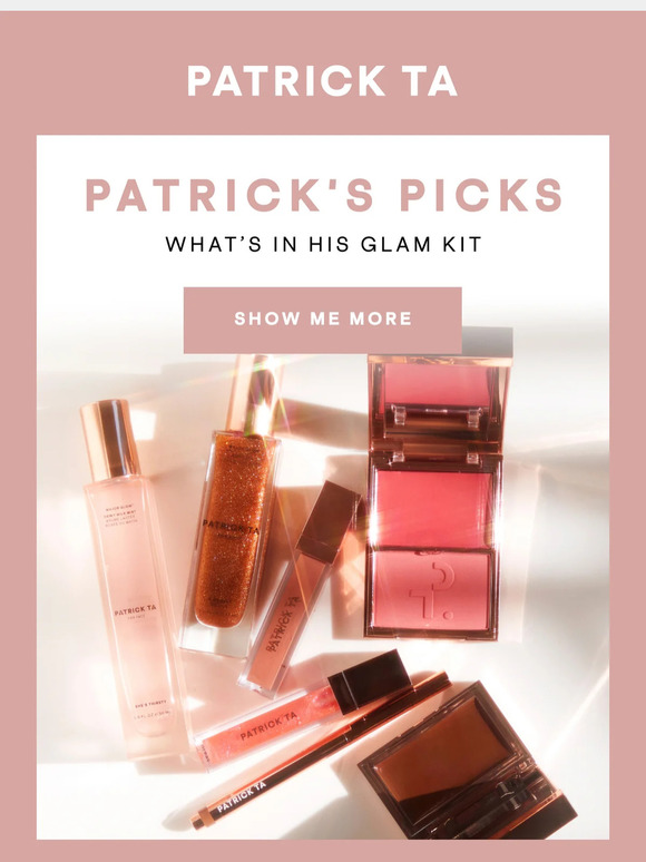 Patrick Ta Beauty: What’s inside Patrick’s glam kit 👀💄 | Milled