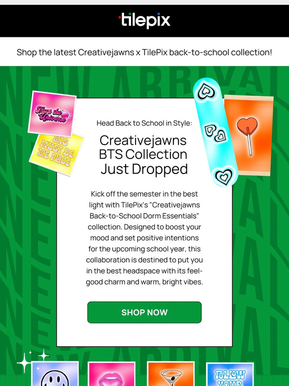 TilePix: JUST DROPPED: Creativejawns x TilePix Back-to-School ...