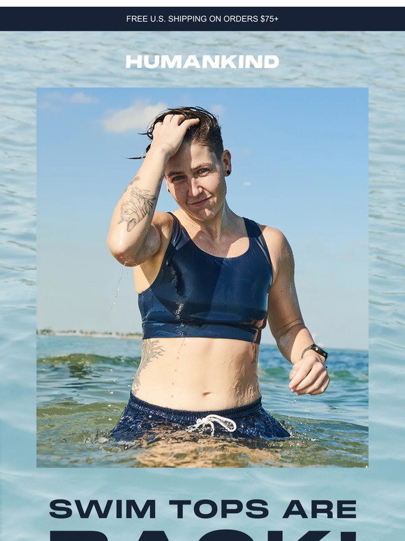 Humankind Swim: RESTOCK ALERT! SWIM TOPS ARE BACK! | Milled