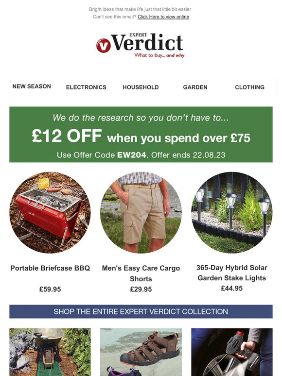 Expert Verdict: £12 OFF the entire Expert Verdict Collection | Milled
