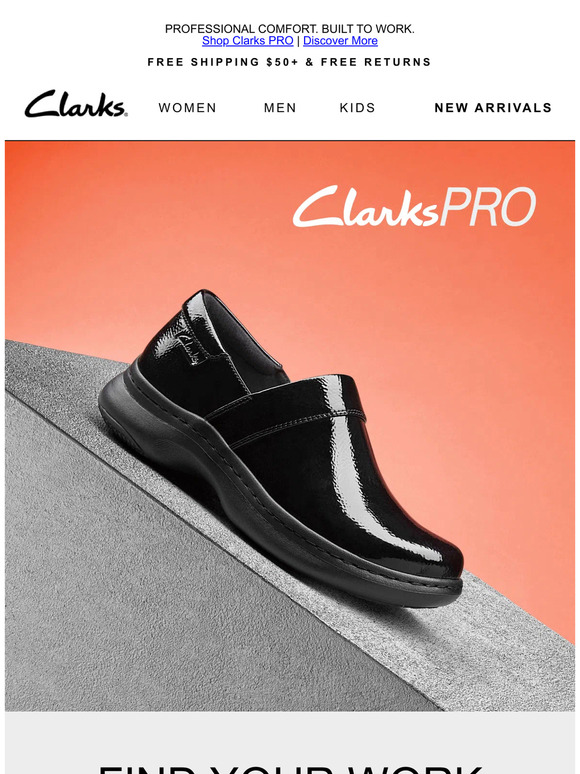 Clarks: Professional comfort built for days on your feet | Milled