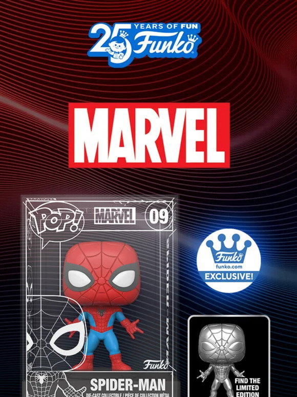Funko: New Exclusive: Die-Cast Spider-Man | Milled