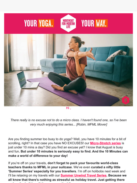 Movement for Modern Life: It’s holibobs time. Time to pack our world ...