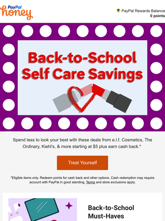 Honey: Back-to-School self-care savings! 🧖‍♀️📚🤑 | Milled