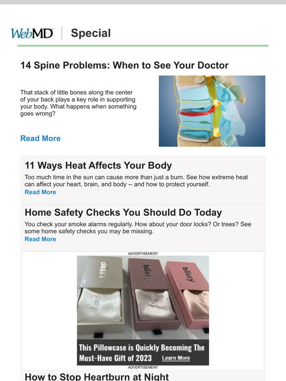 WebMD: 14 Spine Problems: When to See Your Doctor | Milled