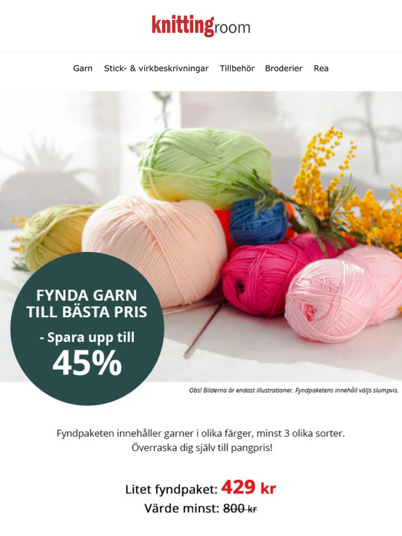 Knittingroom: Spara upp till 45% - köp våra populära fyndpaket! | Milled