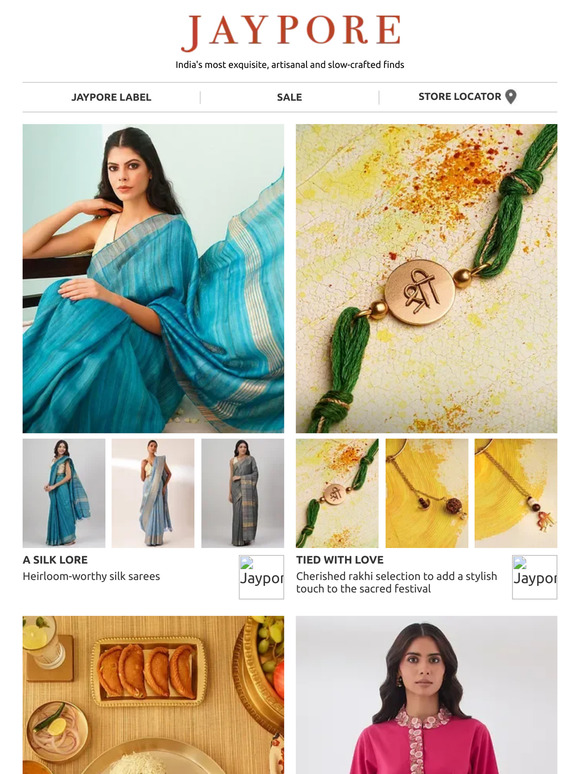 Jaypore: Handpicked For Festivities - Handcrafted Silk Sarees For ...