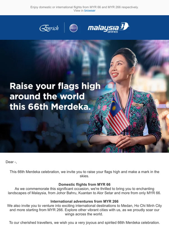 Malaysia Airlines: Soar with pride on exclusive Merdeka offers | Milled