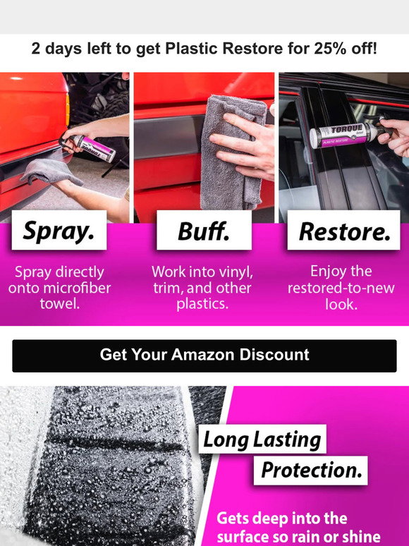 Torque Detail: Easily Clean, Coat & Protect Your Plastic (and more ...