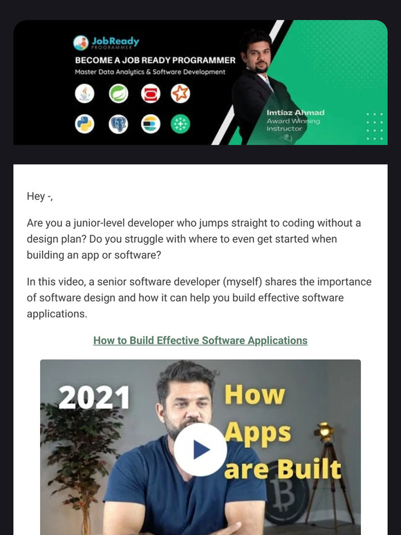 Job Ready Programmer: Step-by-Step Guide: How to Build Applications and Become a Software ...